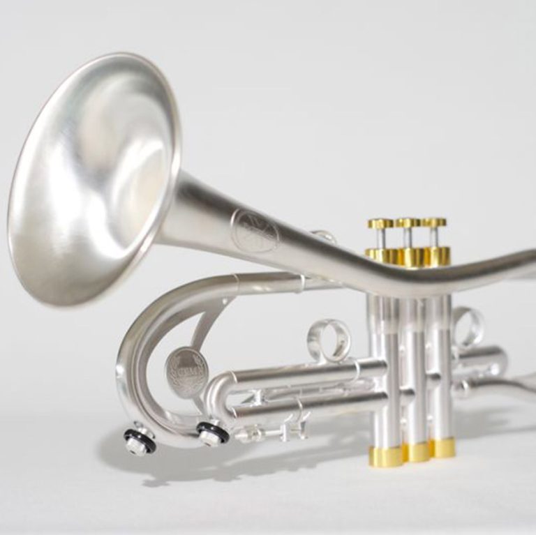Satin Silver and Gold Trumpet – C&M Musical Instruments